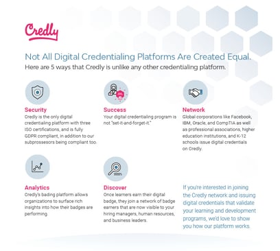 Not All Digital Badging Platforms Can Do what Credly Does
