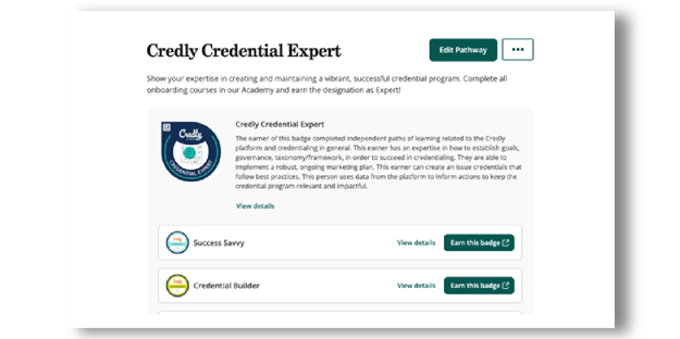 Credly Platform Walkthrough